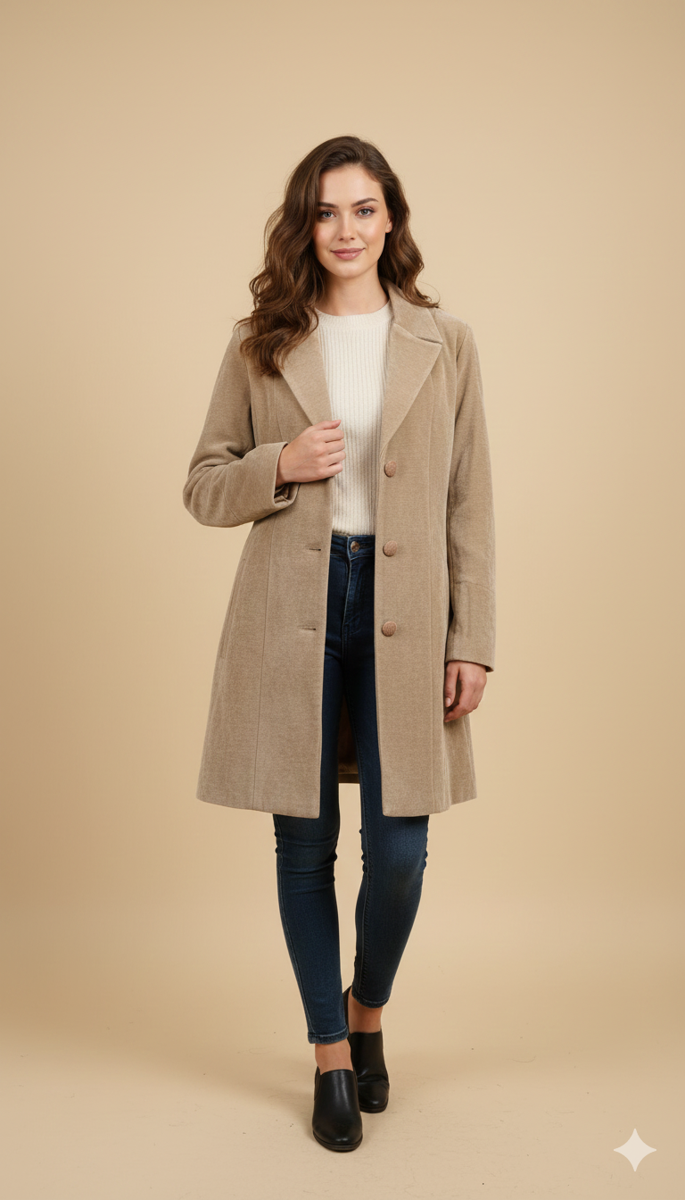 VELVET MARIA COAT FOR WINTER (BL -400) – Pavani's Closet
